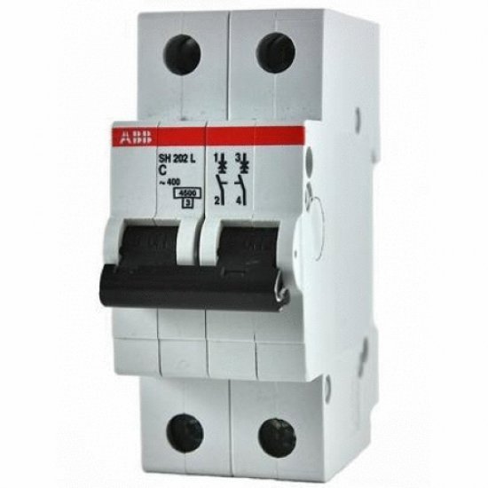 2CDS242001R0634; SH202L Автоматический выключатель 2P 63A (C) 4,5 kA ABB - купить в интернет ...
